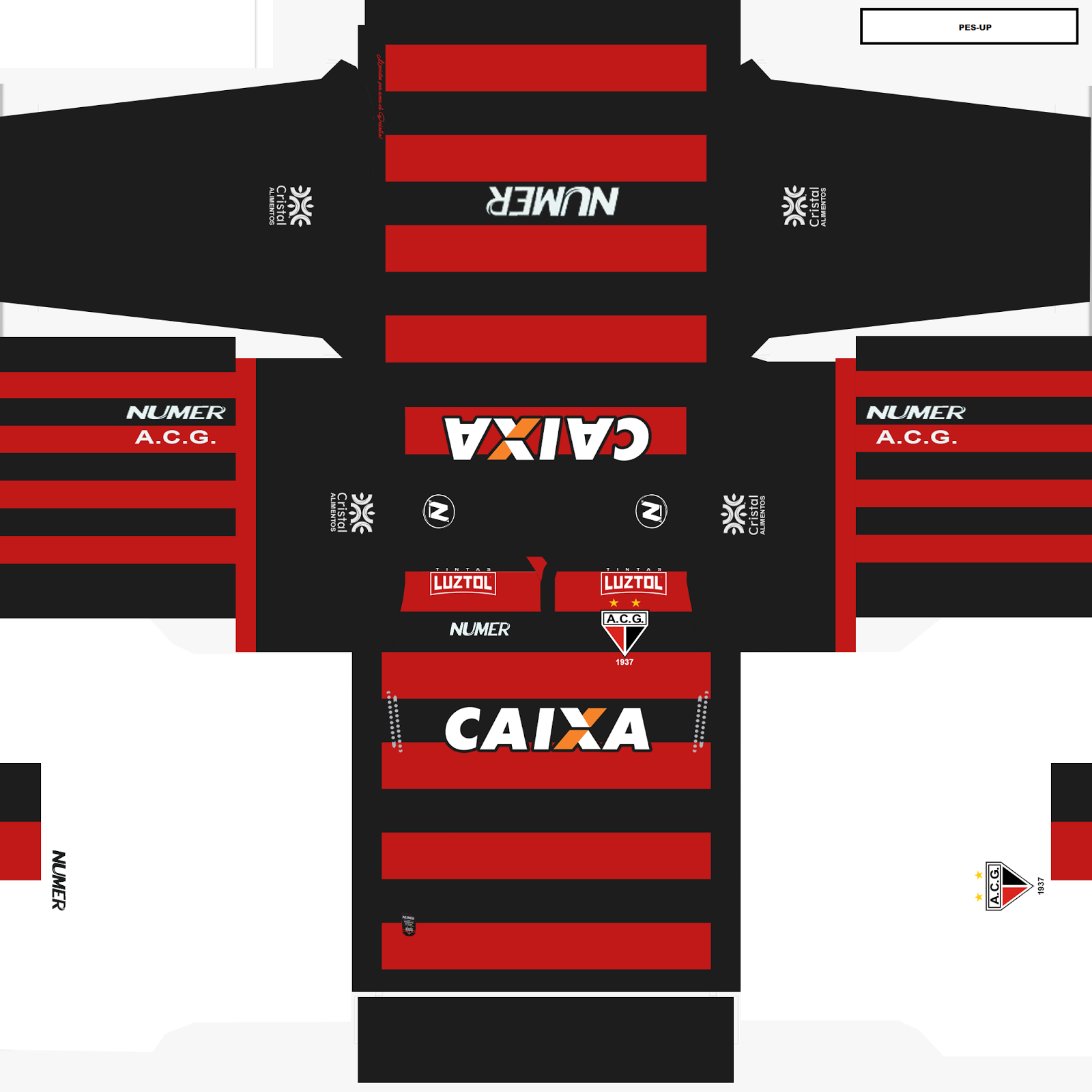 PES-UP EDIT: PES2017 - KITS ATLÉTICO CLUBE GOIANENSE (BRASIL)