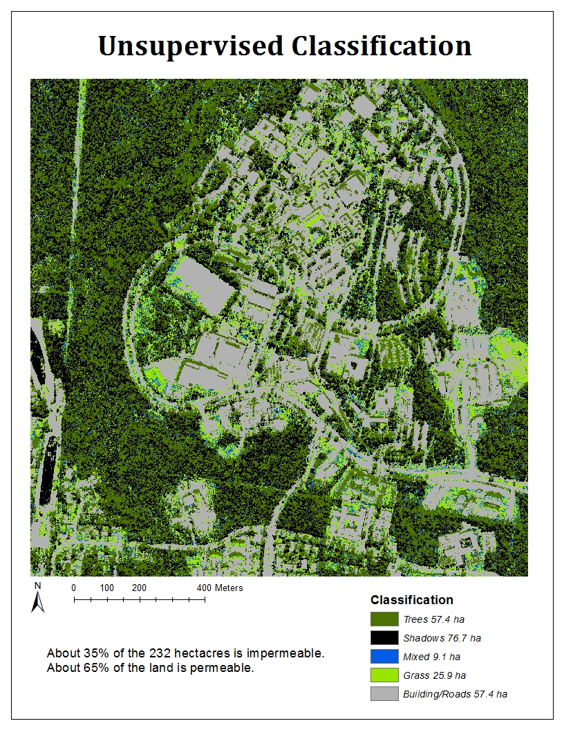 Michelle Felde's GIS Collection: Module 9: Unsupervised Classification