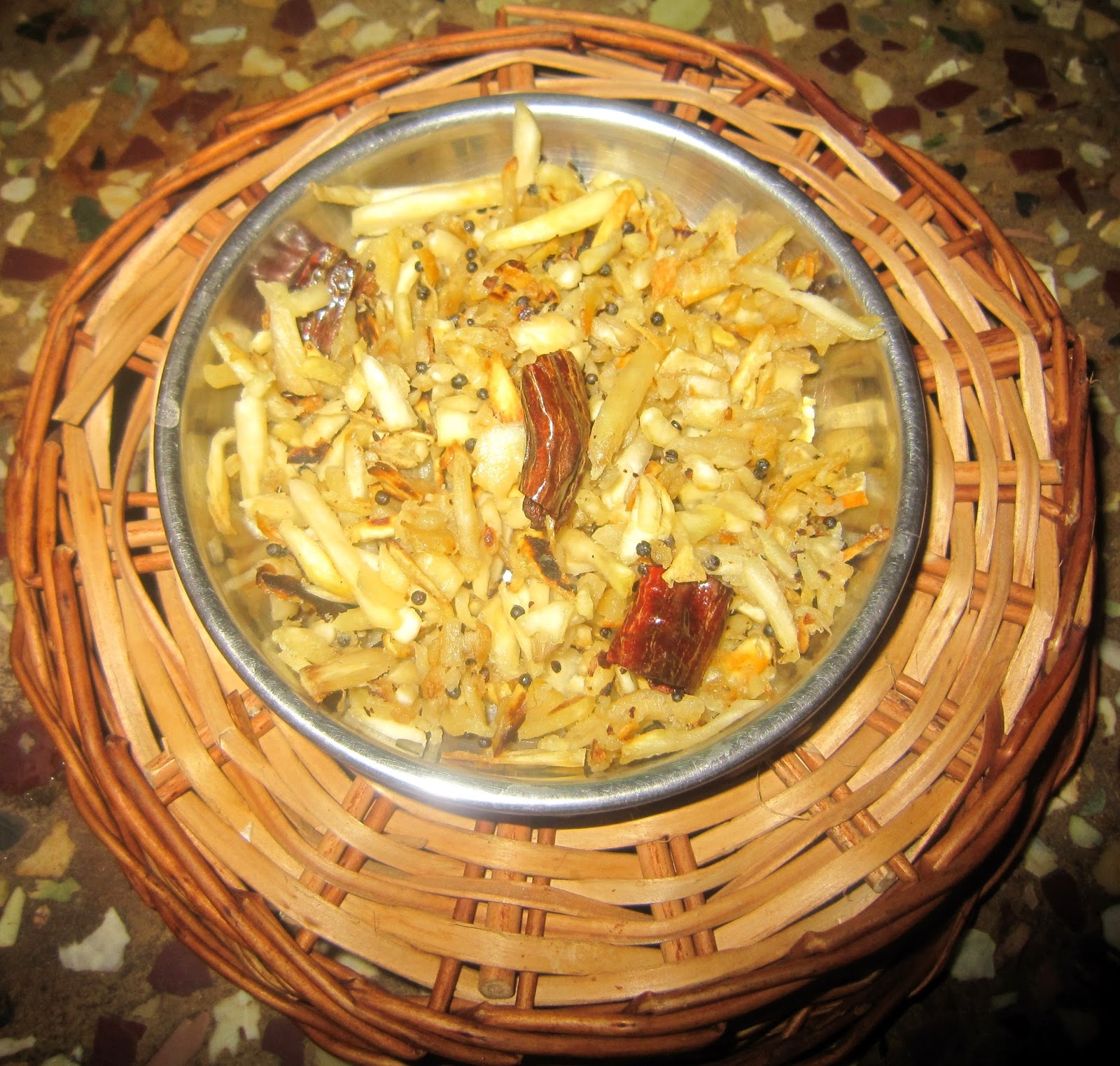 Archies Authentic Touch: Jeev Kadgi Upkari ( Bread fruit stir fry )