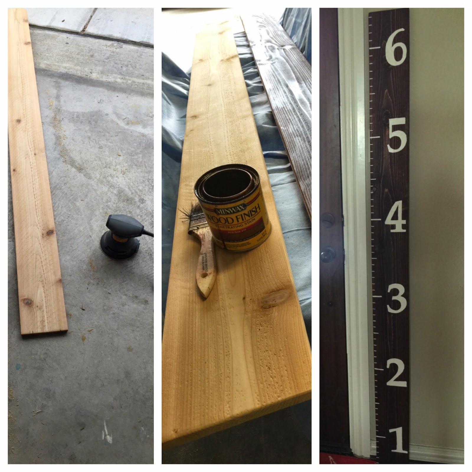 Diy wooden growth chart