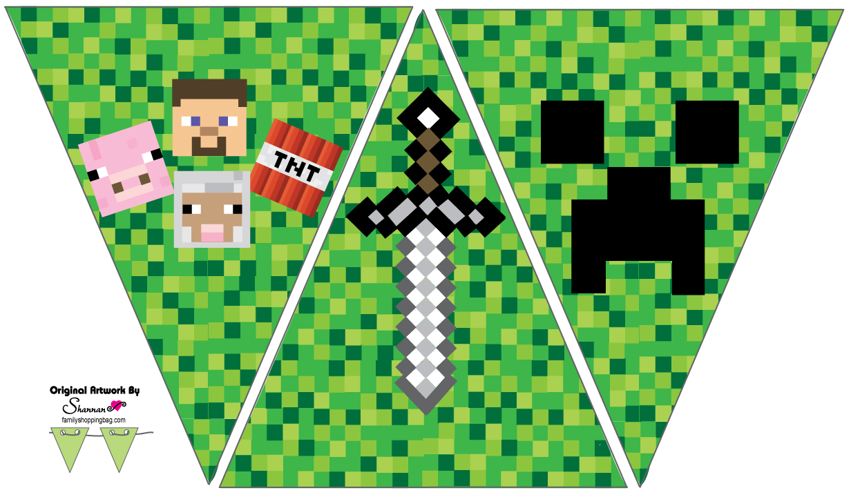 Happy Birthday Banner Minecraft