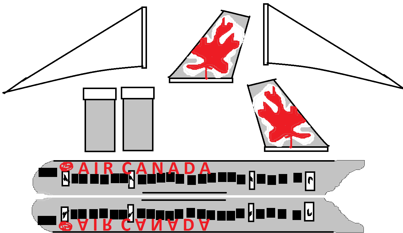 Modele papierowe samolotów pasażerskich: Boeing 787 Dreamliner Air Canada
