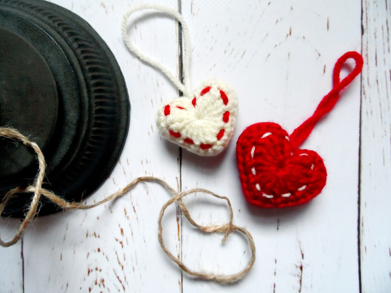 Quick Make! Crochet Heart Tree Decorations | House Of Wonderland