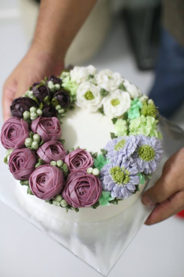 Korean Buttercream Flower Azlita Masam Manis at Michael Doxey blog