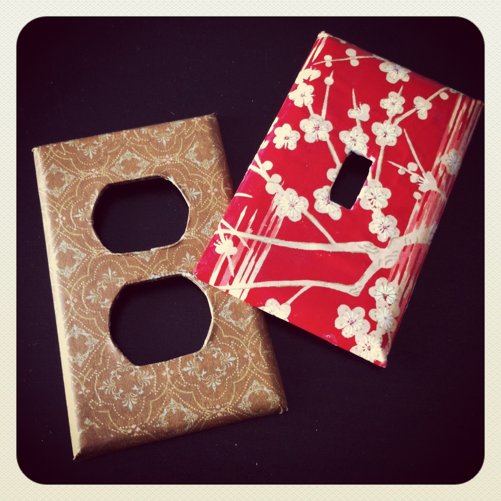 DIY covered light switch plate | Gettin' Crafty with Natalie