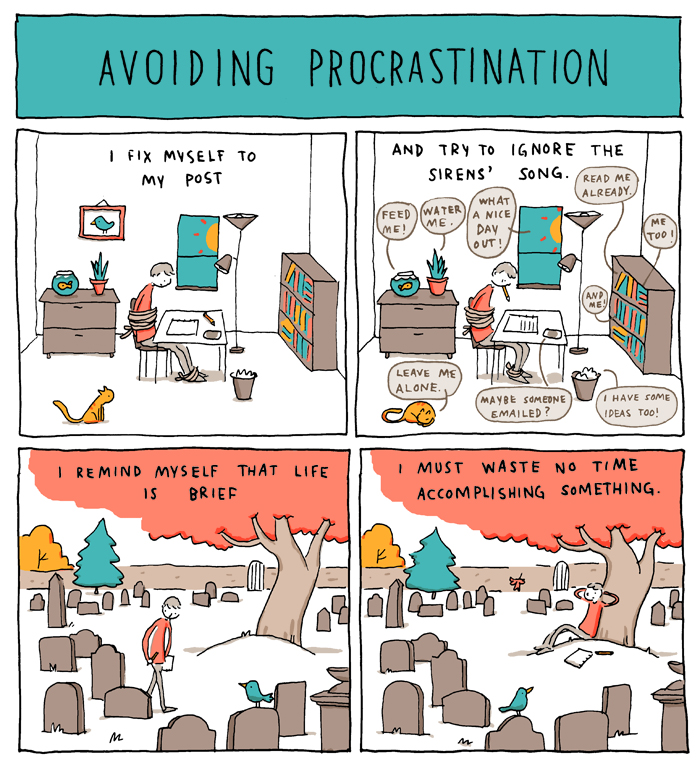 INCIDENTAL COMICS: Avoiding Procrastination