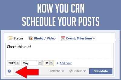 the geekery: How To Schedule Your Facebook Posts Right On Facebook