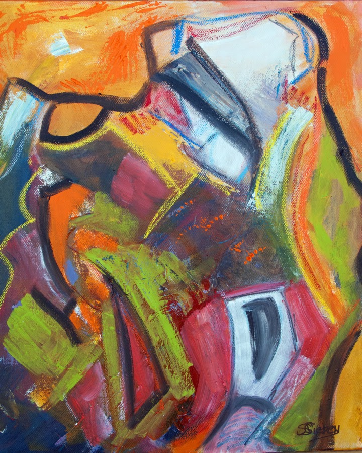 Daily Painters Abstract Gallery: Colorful Abstract Painting, "The ...