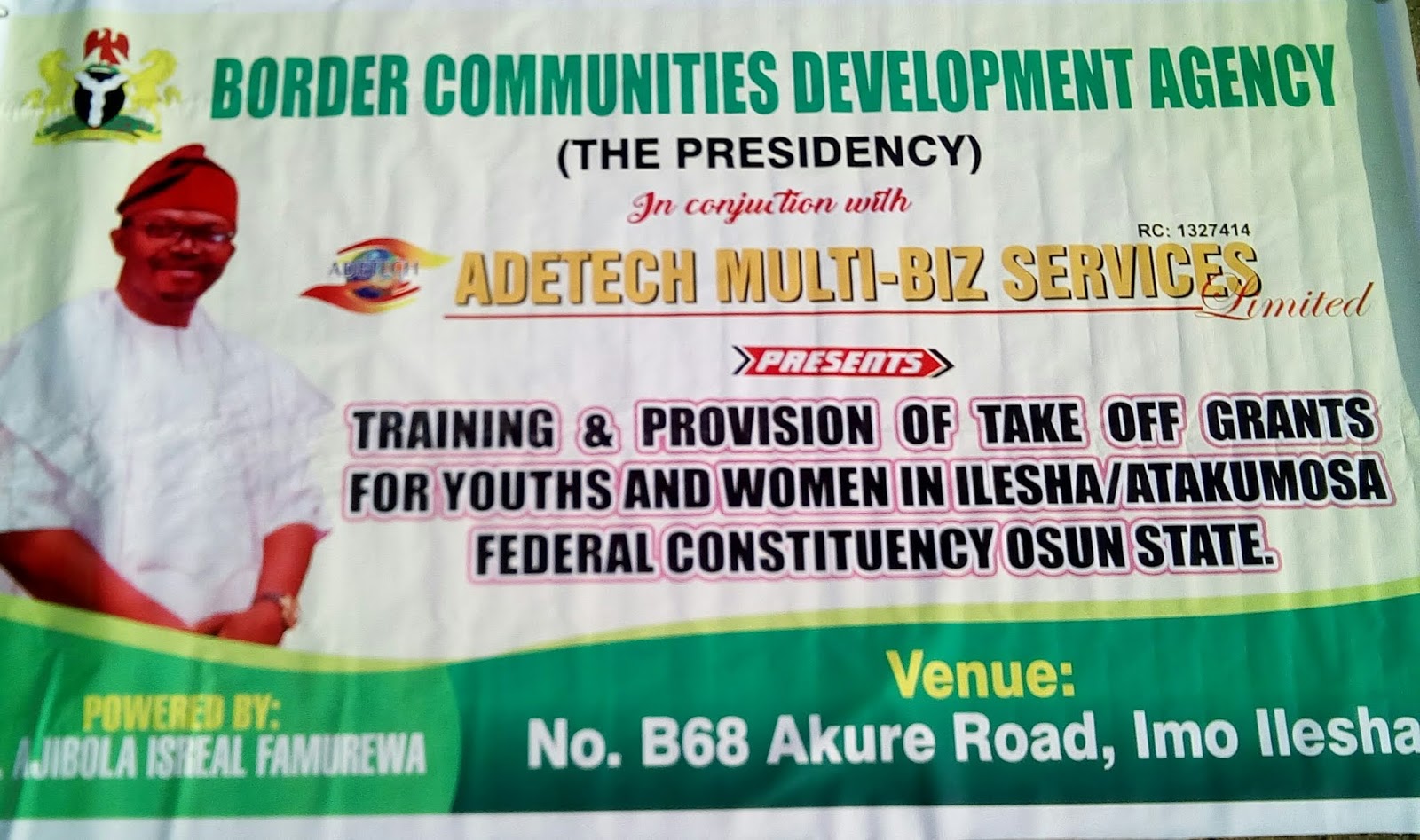 Border Communities Development Agency (BCDA) Trains Youth and Women of ...