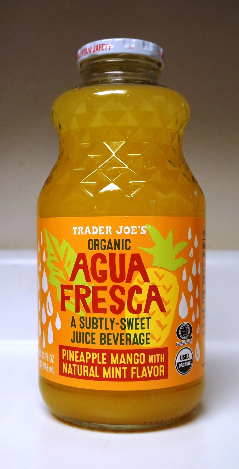 Exploring Trader Joe's: Trader Joe's Organic Agua Fresca--Pineapple ...