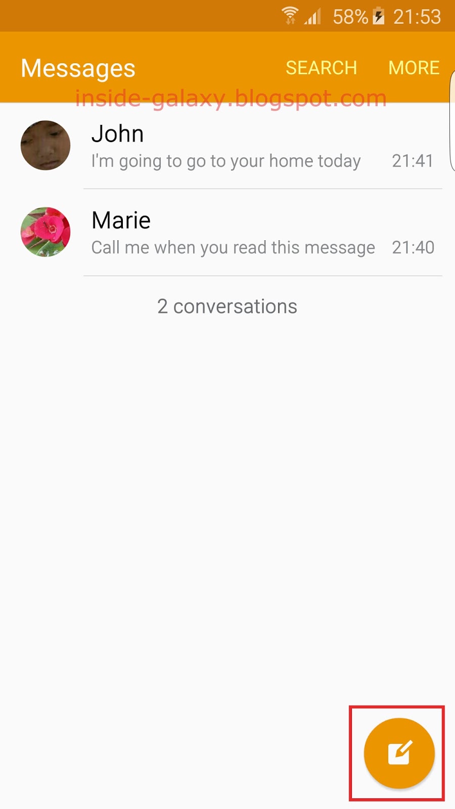 Inside Galaxy: Samsung Galaxy S6 Edge: How to Create a New Text Message ...
