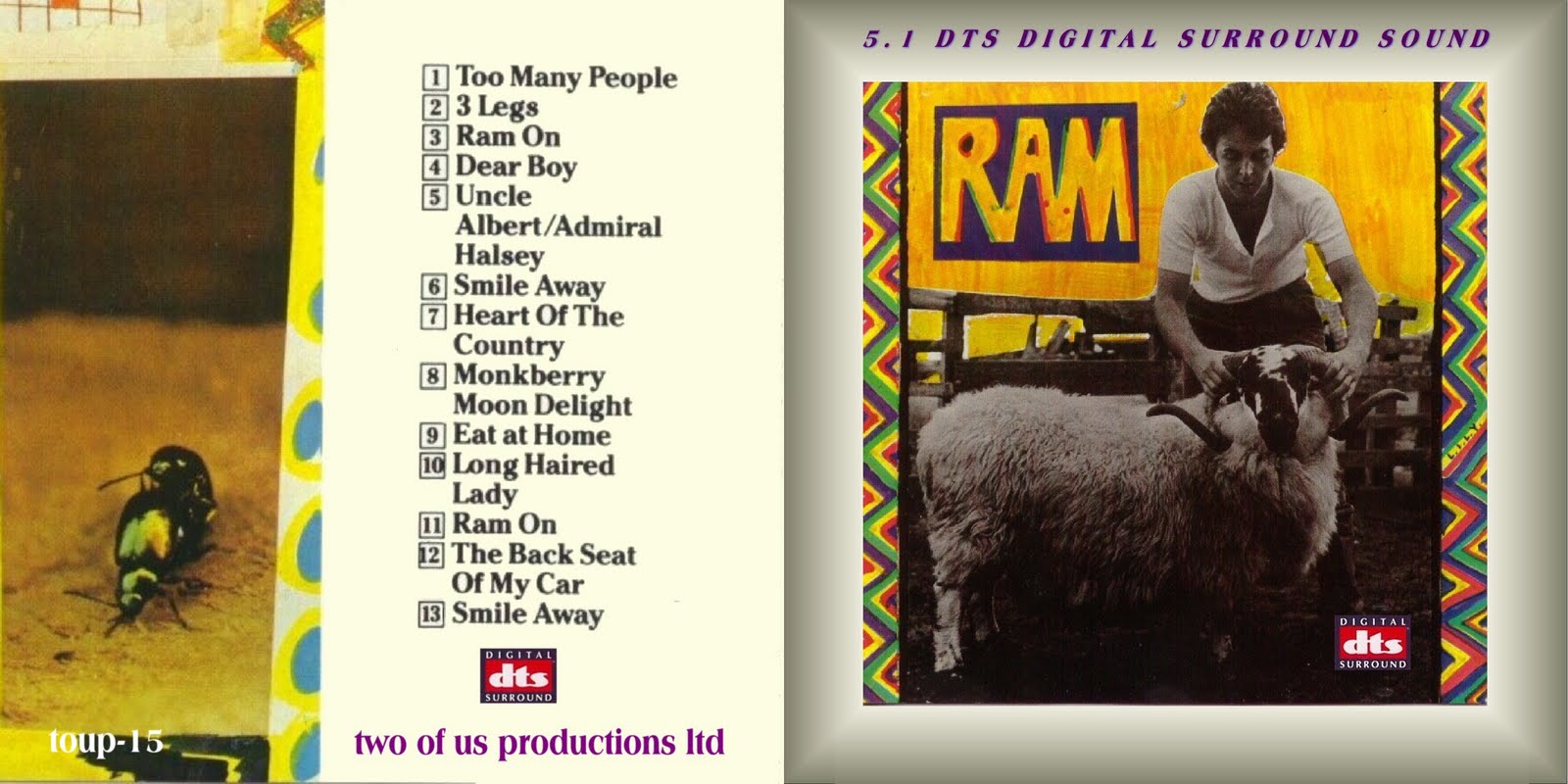Paul McCartney - Ram (DVD-AUDIO+DTS-CD): shellworks — LiveJournal