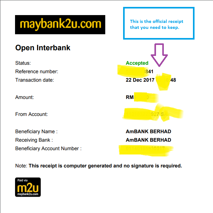 Vice Versa: BAYAR HUTANG KERETA DENGAN AMBANK MELALUI MAYBANK2U