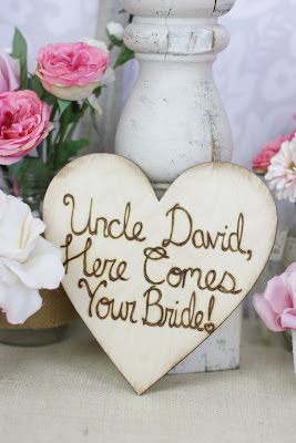 Rustic Wedding Sign Uncle Here Comes Your Bride - Unxia