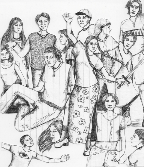 Just Art Stuff: Archives: Pen Doodles 2- Groups 1995-2003