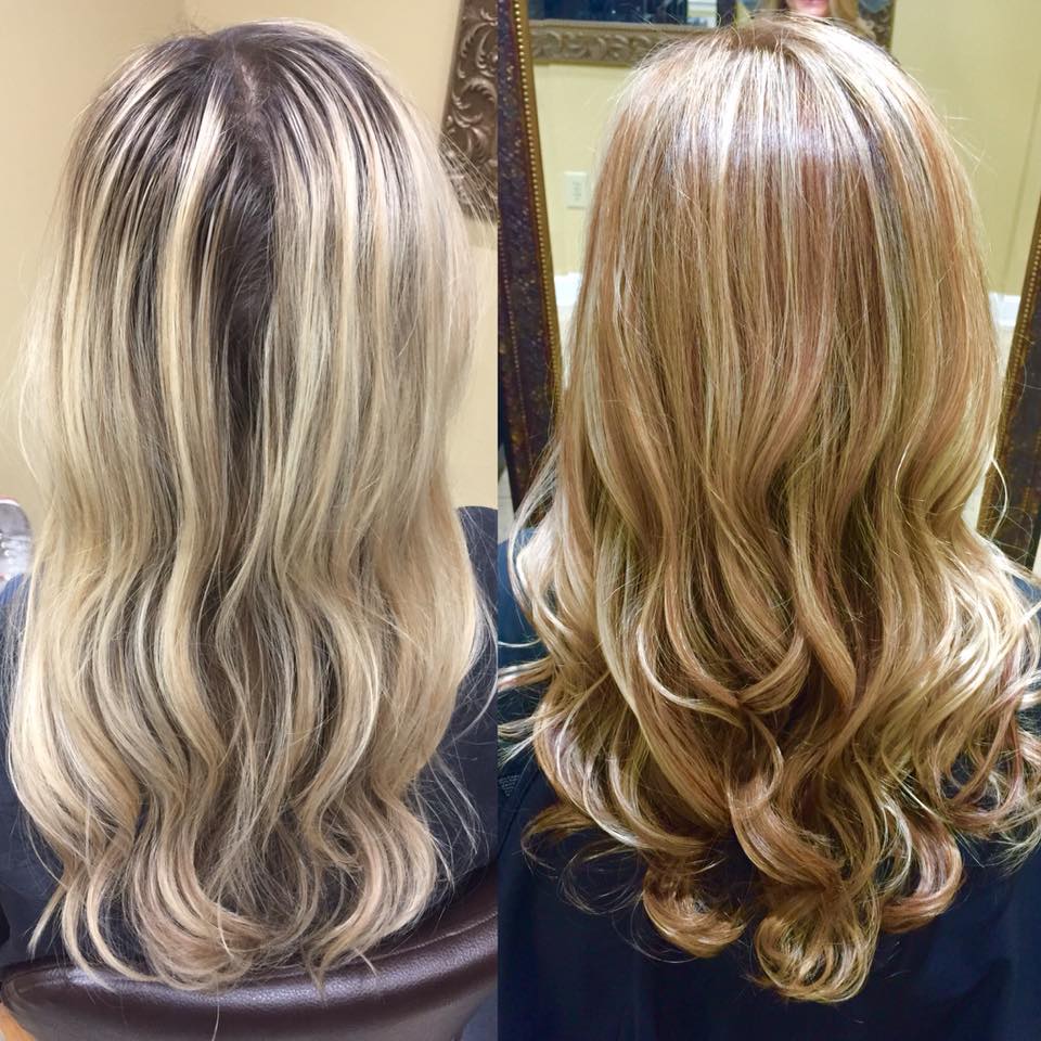 Bellezza Salon: "Before & After" Fall Blonde