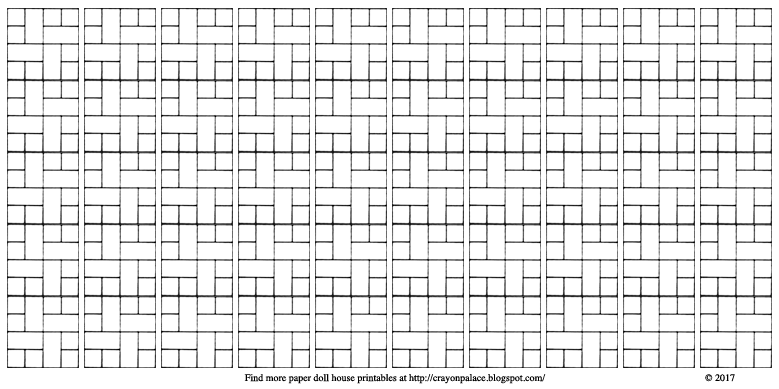 Crayon Palace: Paper Doll House Tile Floors