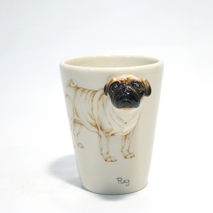 PUG LOVER GIFTS: Pug Mug Coffe Cup 00007
