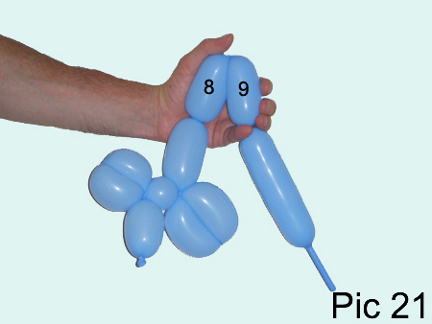 Balloon animals twisting instructions: Balloon dog