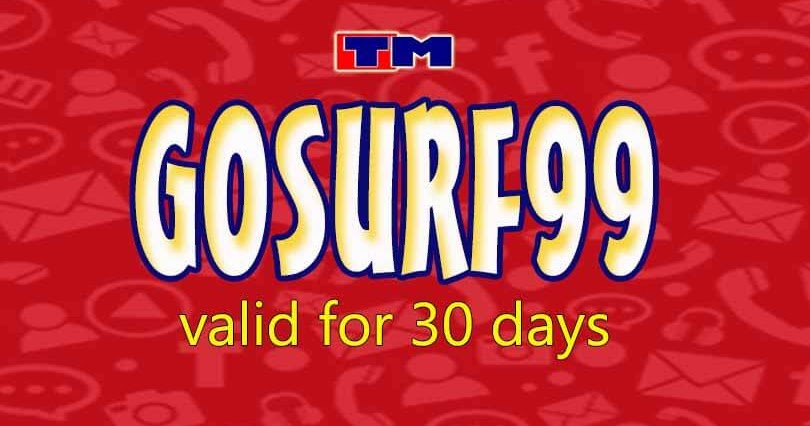 TM GoSURF99 -Data Internet Promo for 30 days only ₱99