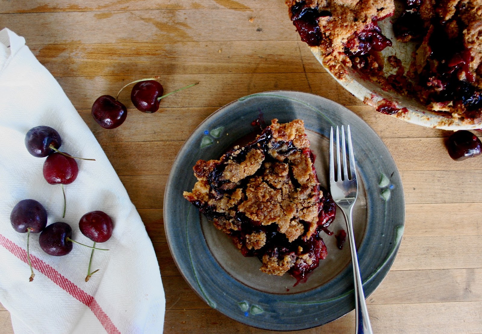 Nothing in the House: Sweet Cherry Pie with Cornmeal Streusel