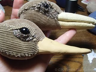 In the studio at Agosia Arts: How to Make Bird Beaks for Cloth Dolls ...