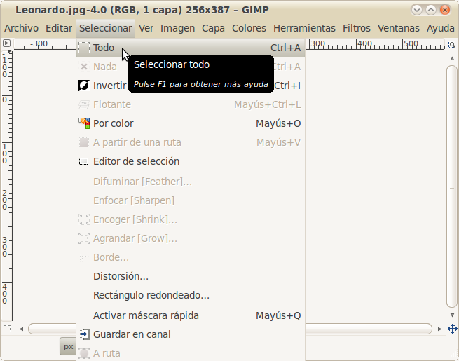Tutorial Gimp 3: Práctica 4