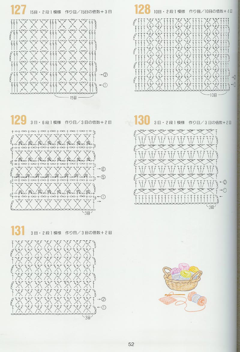 262 patrones gratis de puntos crochet