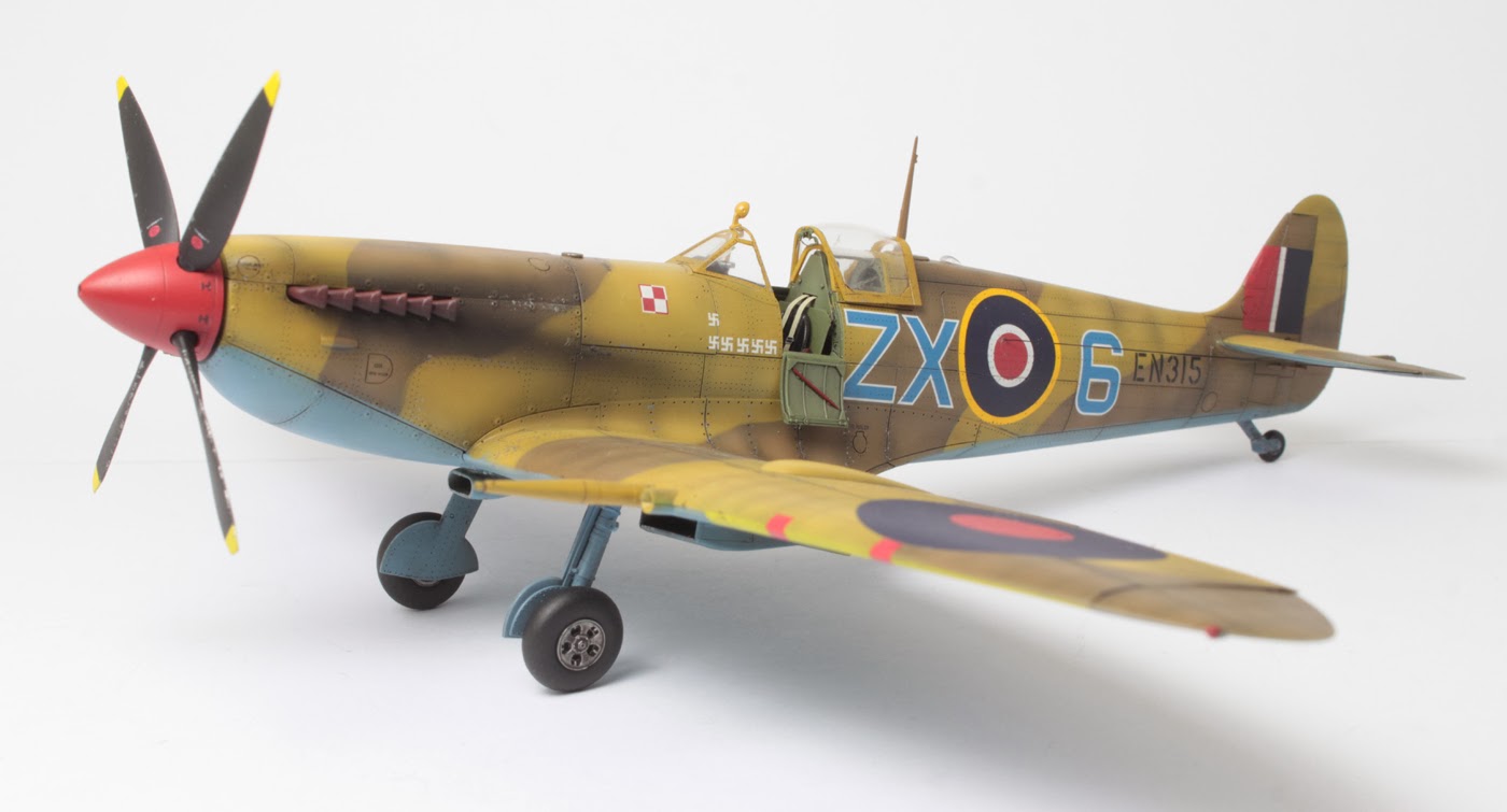 KubaGalicki: Spitfire Mk.IXc early version flown by Stanisław Skalski ...