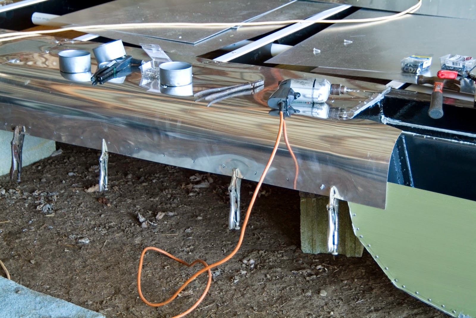 1959 Airstream Ambassador Blog: Belly Pan Installation