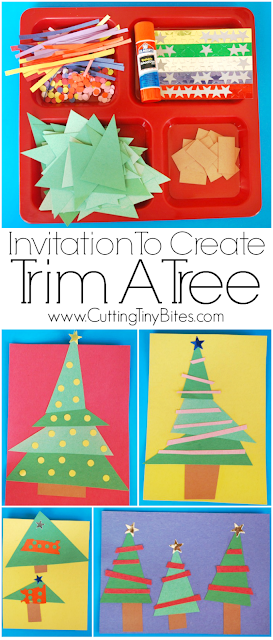 Invitation To Create: Trim A Tree | What Can We Do With Paper And Glue