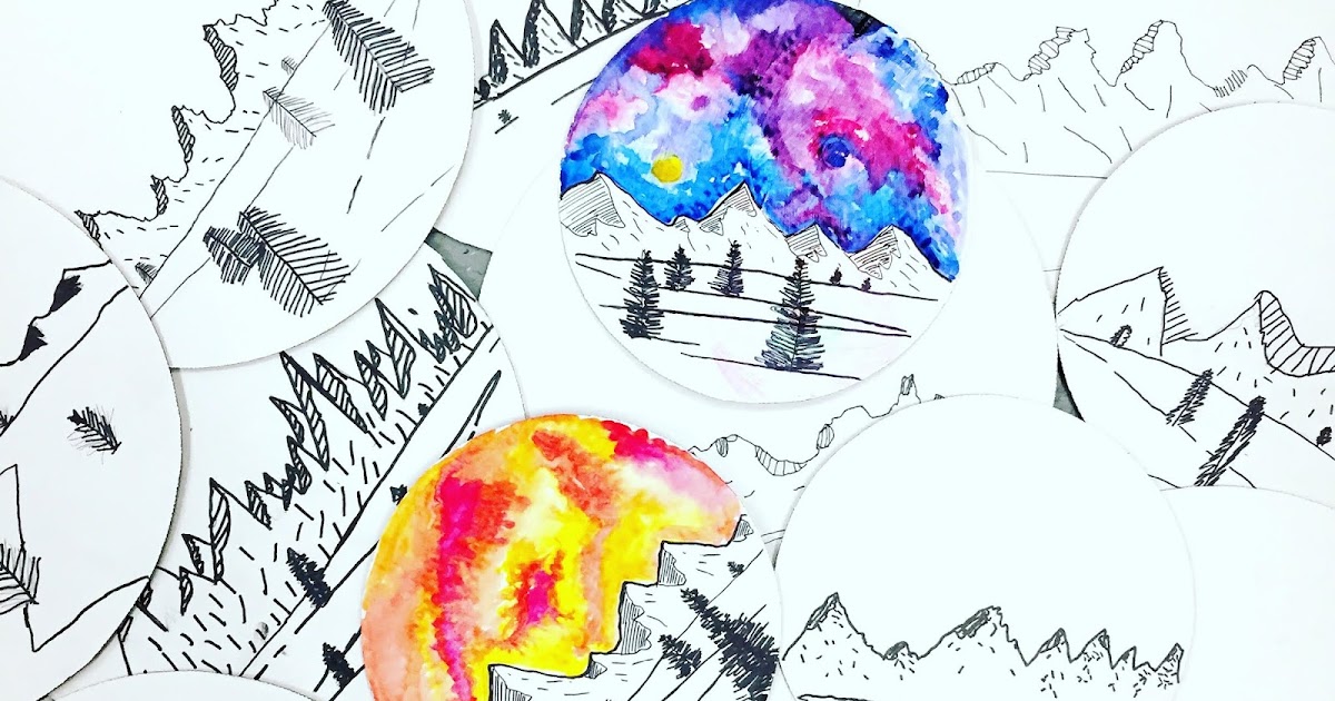 Cassie Stephens: In the Art Room: Jen Aranyi Inspired Landscapes