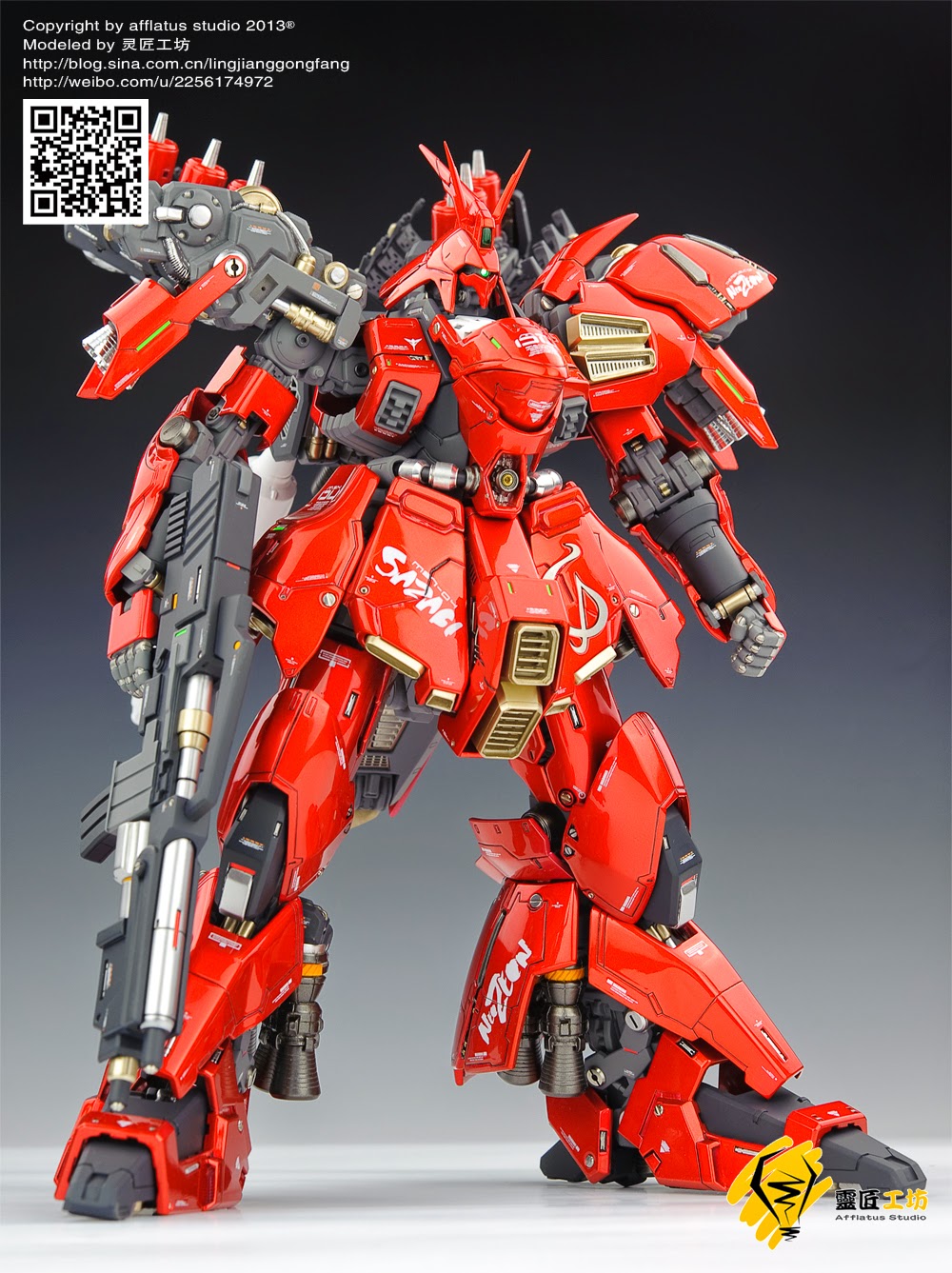 GUNDAM GUY: 1/100 MSN-04 Sazabi EVO 2.0 - Customized Build