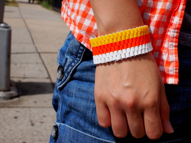 Pink Stripey Socks: Halloween