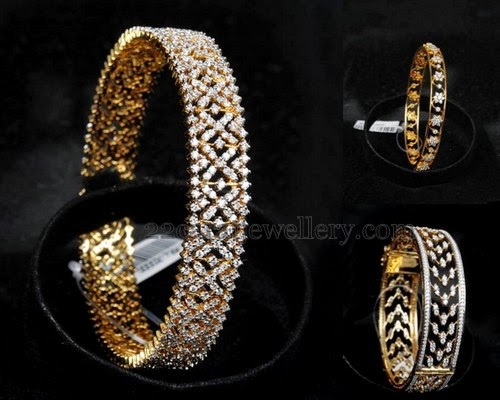 Diamond Bangles from Malabargold - Jewellery Designs