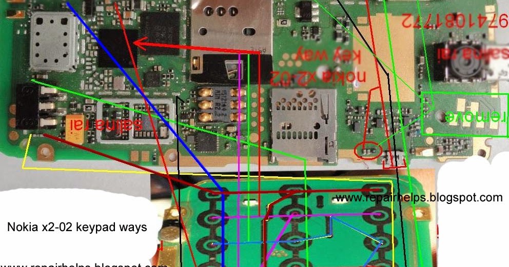 REPAIR HELPS: Nokia x2-02 keypad ways problem jumper solution