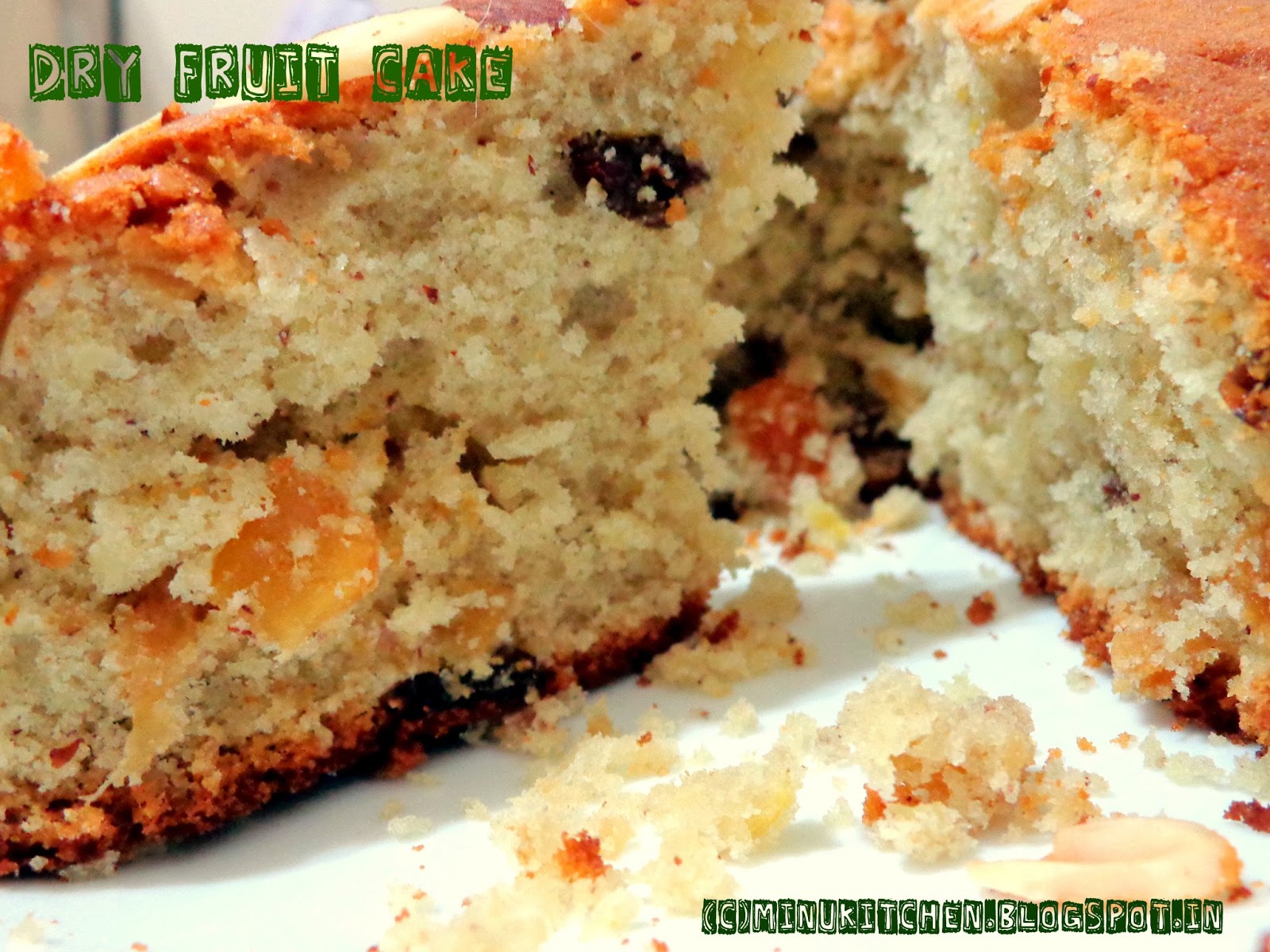 Dry Fruit Cake ~ Minu's Kitchen