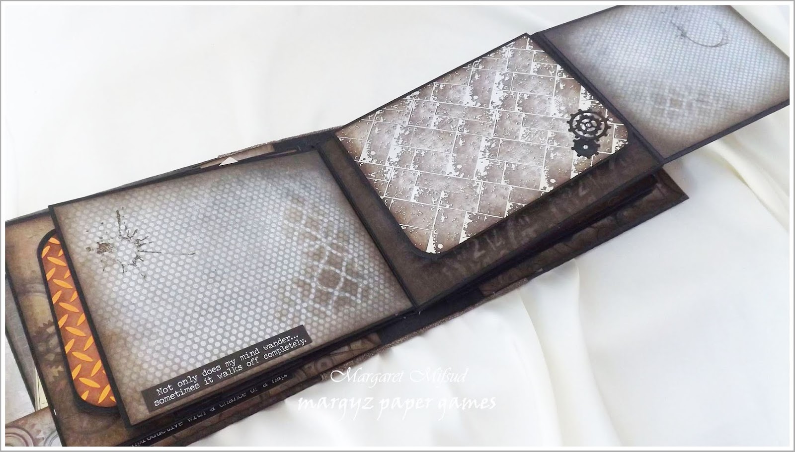 Mini Album Makers Challenge: Masculine Flip Fold Album Tutorial by ...