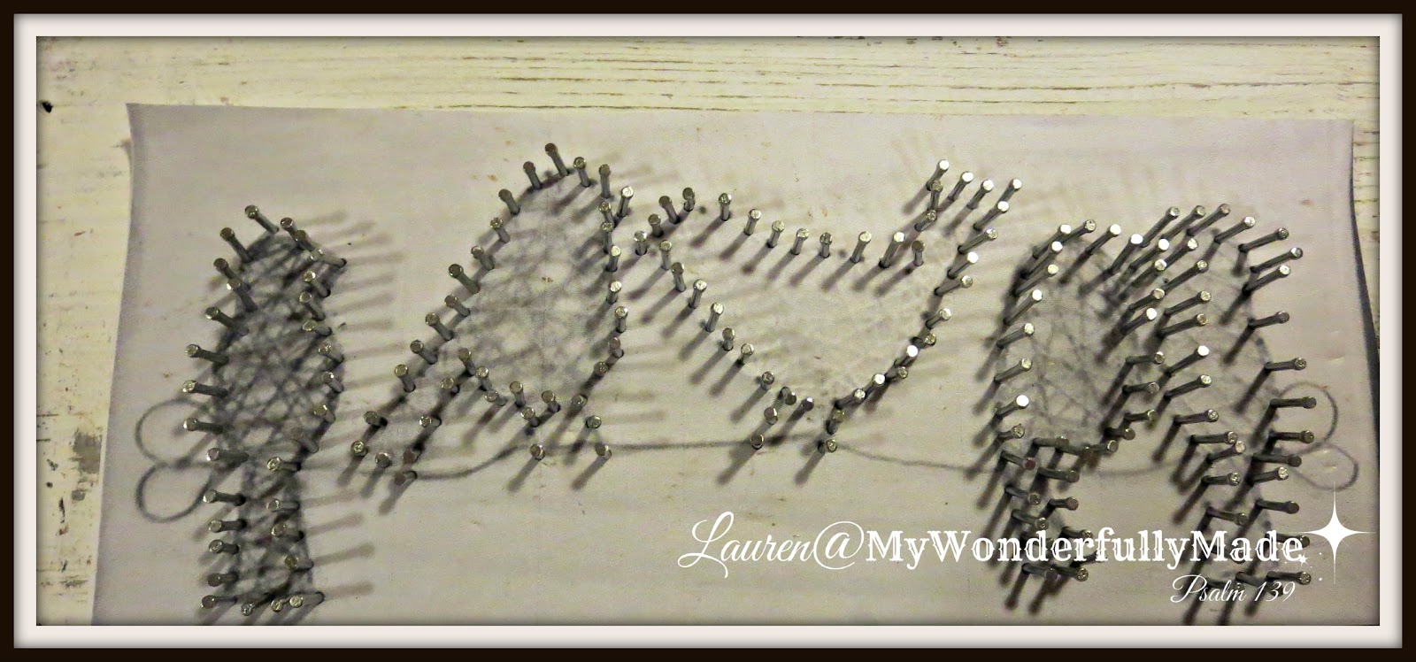"Wonderfully Made": Birds On A Wire String Art