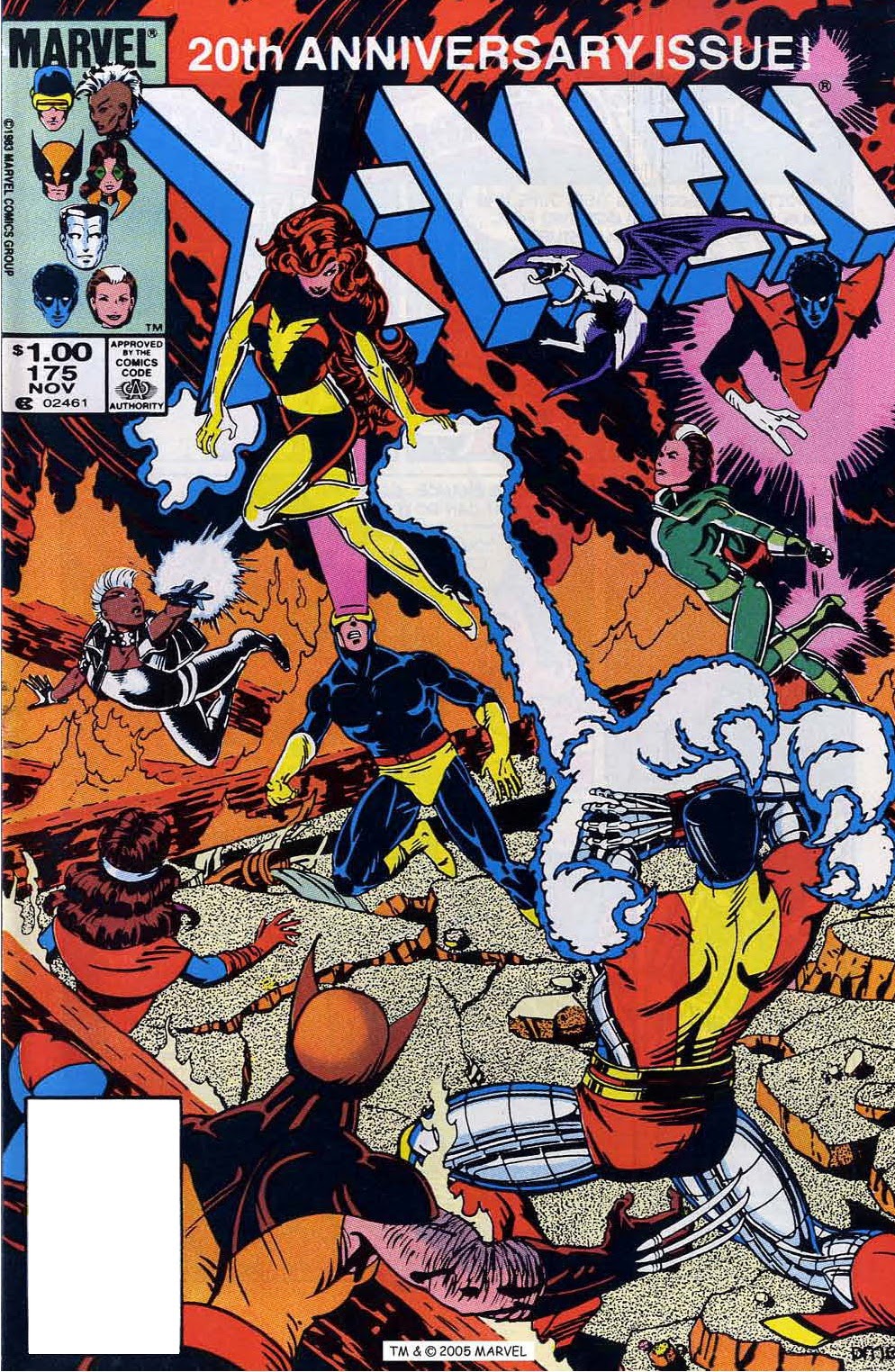 Marvel Comics of the 1980s: 1983 - Anatomy of a Cover - Uncanny X-Men #175