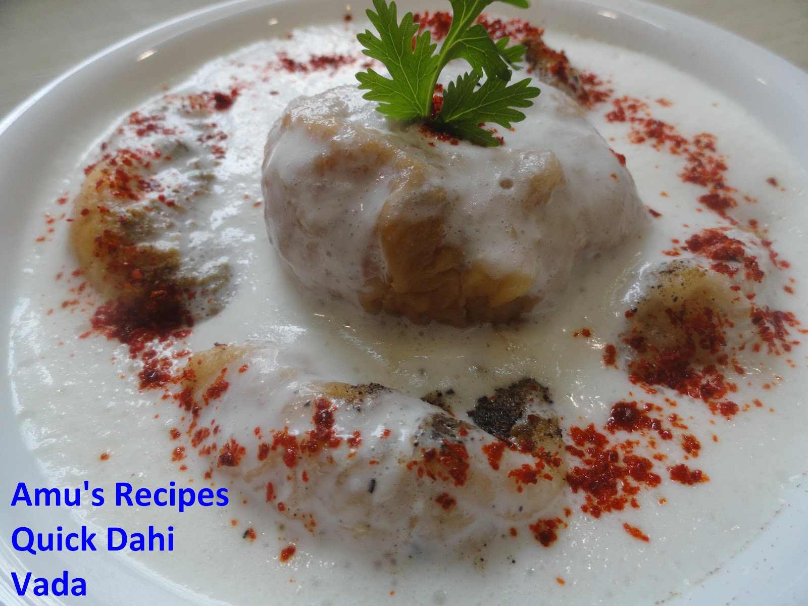 AMU'S RECIPES: Quick Dahi Vada