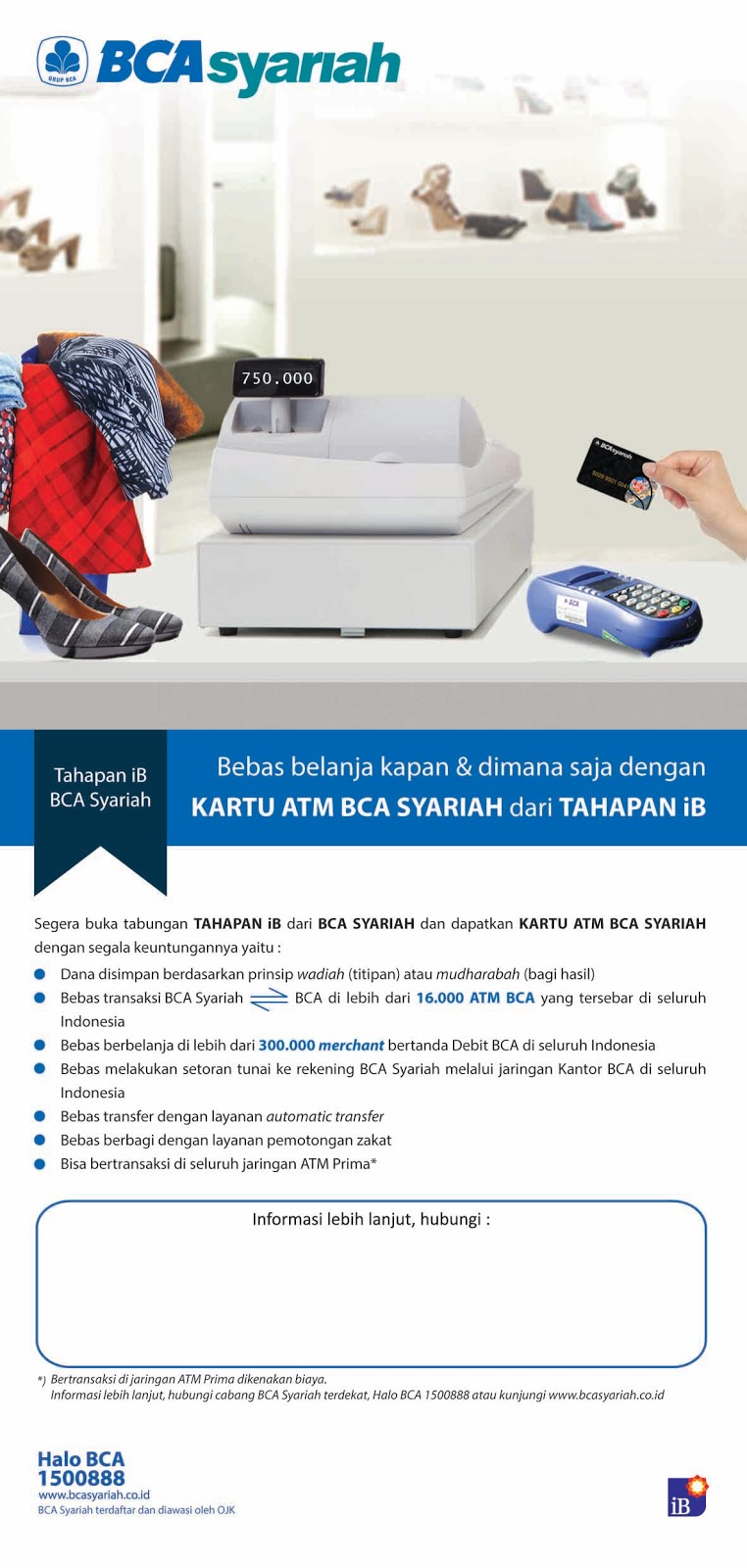 Buku Tabungan Perbankan: Flyer / Brosur BCA Syariah