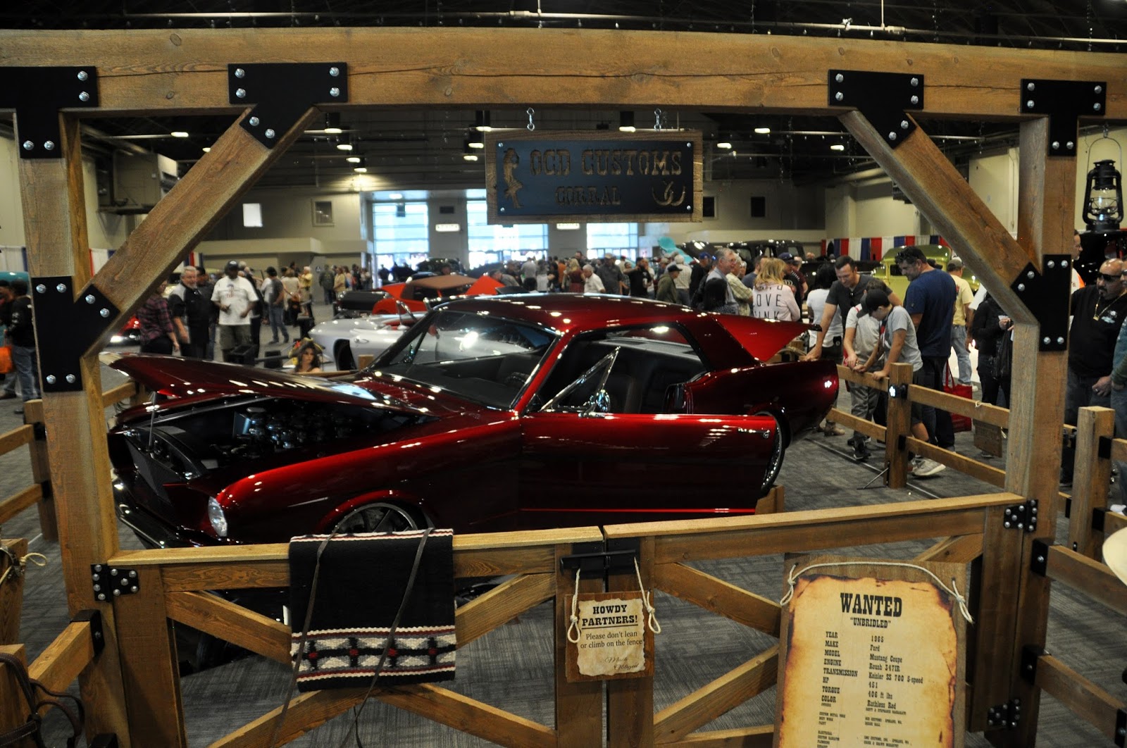 Just A Car Guy: one of the most elaborate booth stanchion / fences at ...