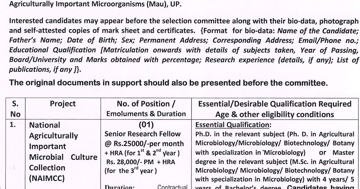 NBAIM SRF/PA Walk INs 2018 January