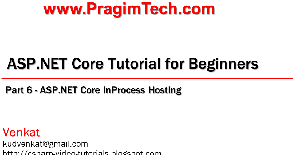 Sql Server Net And C Video Tutorial Aspnet Core In Process Hosting Slides 2892