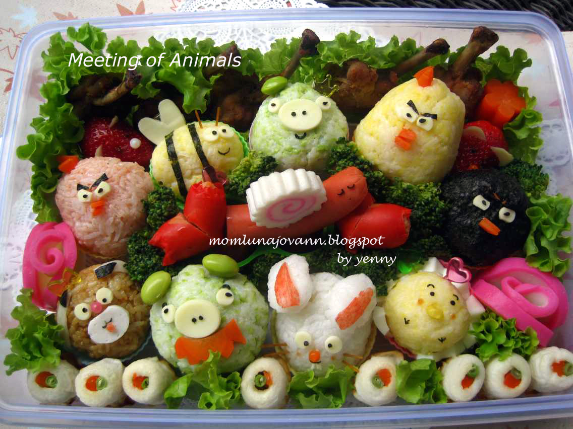 Mommy of twins: Bento 183 Animals' meeting