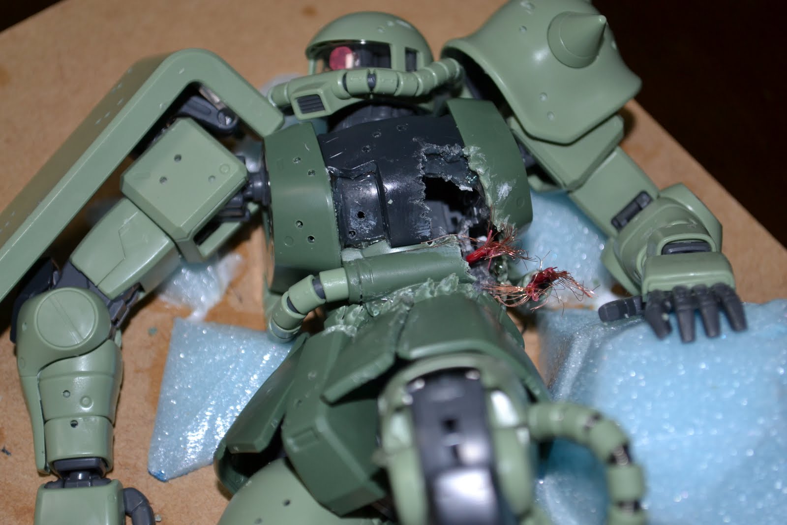 Sepulchre of Heroes: Terrain WIP- Giant Robots and Scratch Built Bastion