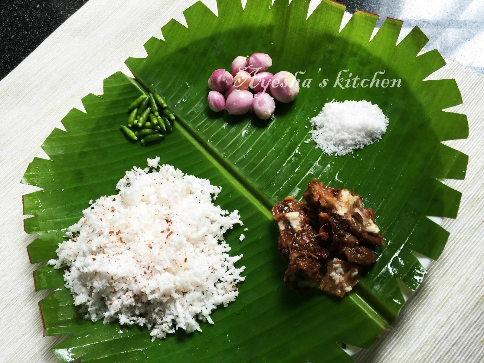 CONDIMENTS (3 IN ONE RECIPE) - KERALA STYLE THENGA CHAMMANTHI