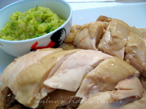 Elinluv's Tidbits Corner: Poached Chicken Chinese Style