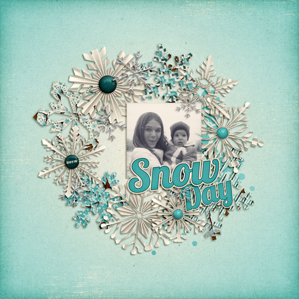 Scrapping with Liz: December BYOC: Snowflakes, Leaves, Gather Templates ...